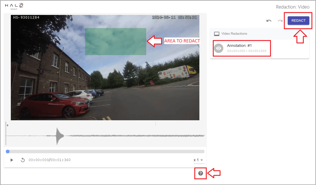 Redacting videos